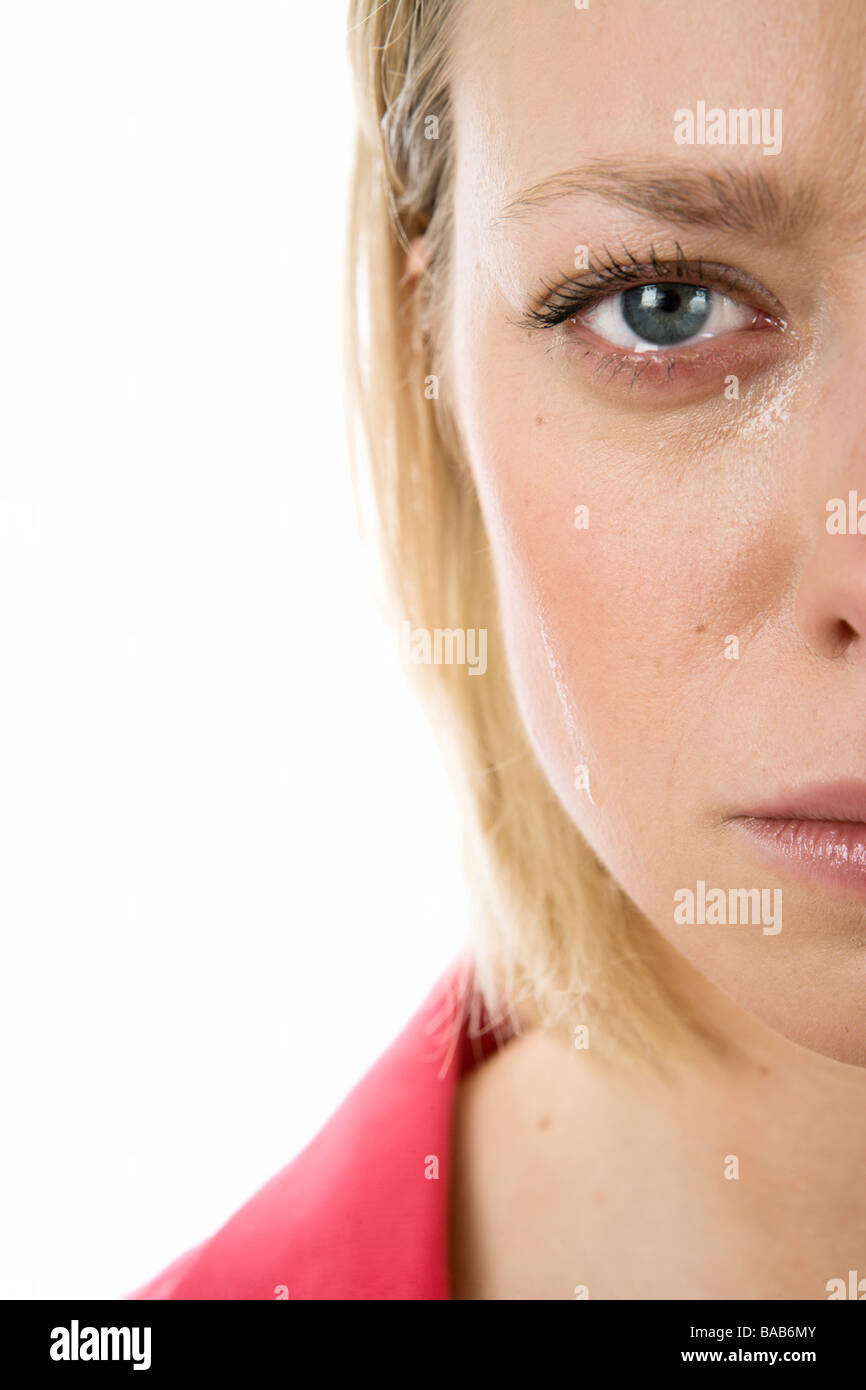 Portrait of a sad Scandinavian woman, Sweden Stock Photo - Alamy