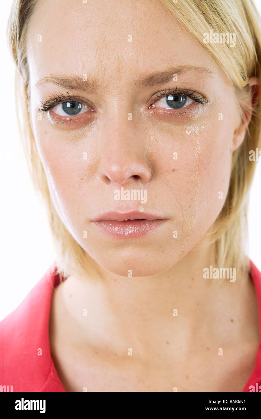 Portrait of a sad Scandinavian woman, Sweden Stock Photo - Alamy