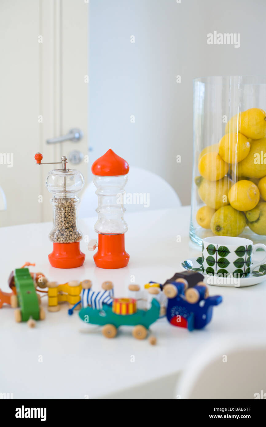 Toys On A Table Stock Photo - Alamy