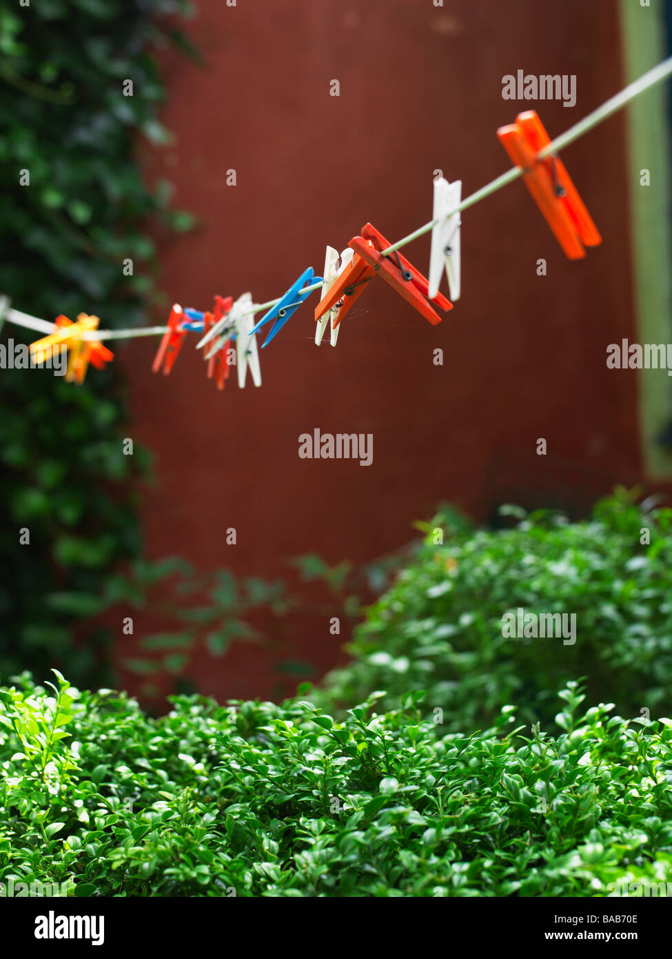 Clothes Peg On Clothes Line Sweden Stock Photo - Alamy