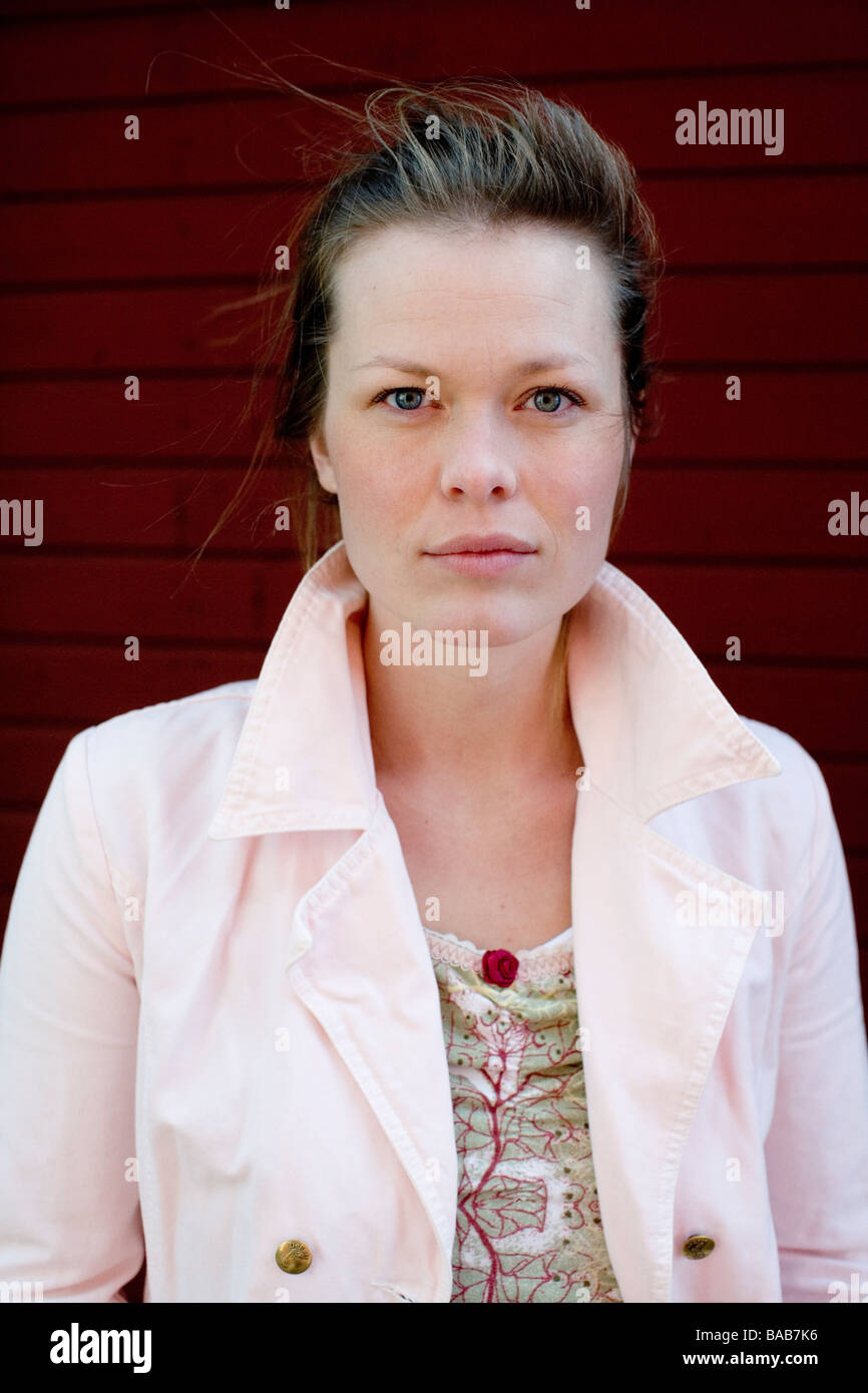 Portrait of a woman Sweden Stock Photo - Alamy
