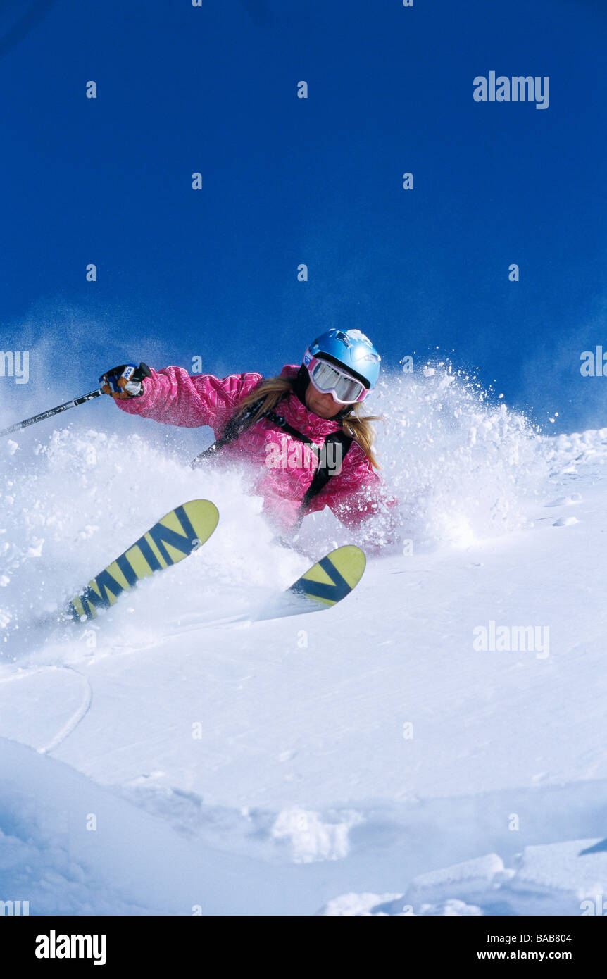 Skier in a snow hi-res stock photography and images - Alamy