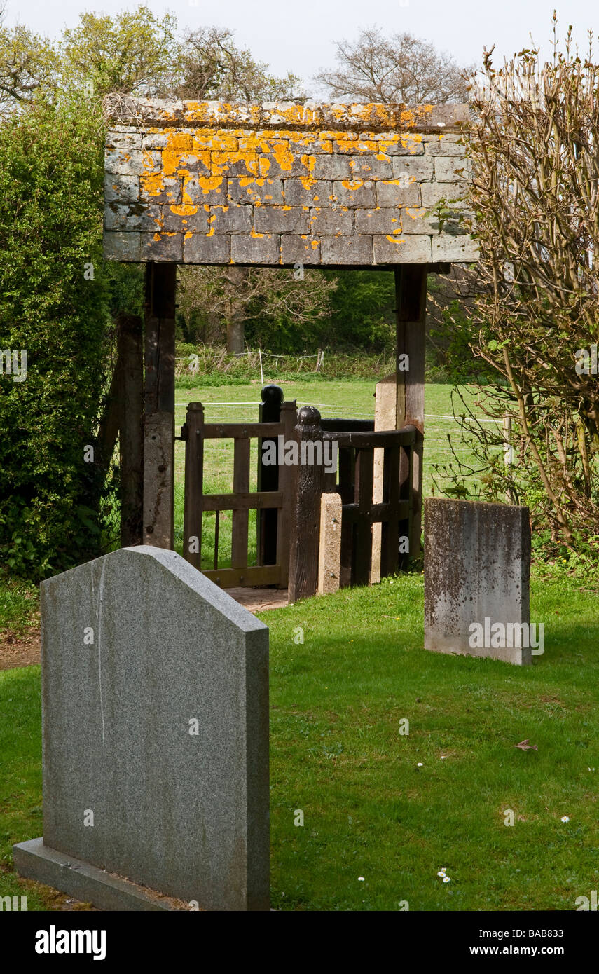 Lych Gate churchyard Surrey England Stock Photo - Alamy