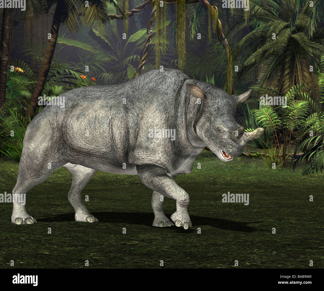 Dinosaurier Diceratus / dinosaur Diceratus Stock Photo - Alamy