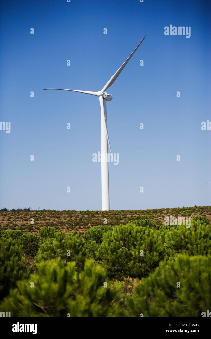 Wind turbines spinning on plains hi-res stock photography and images ...