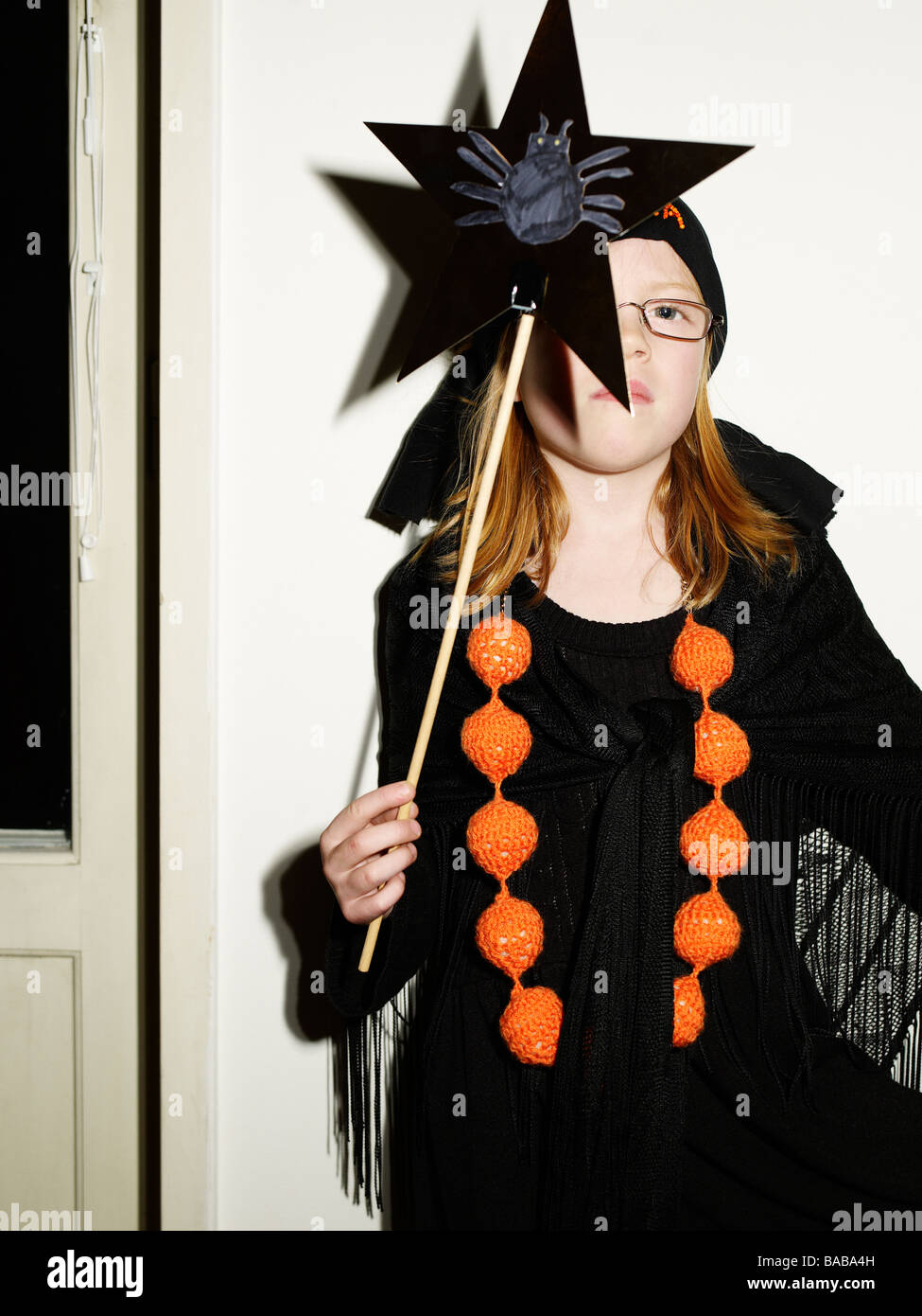 A girl dressed as a witch Sweden Stock Photo - Alamy