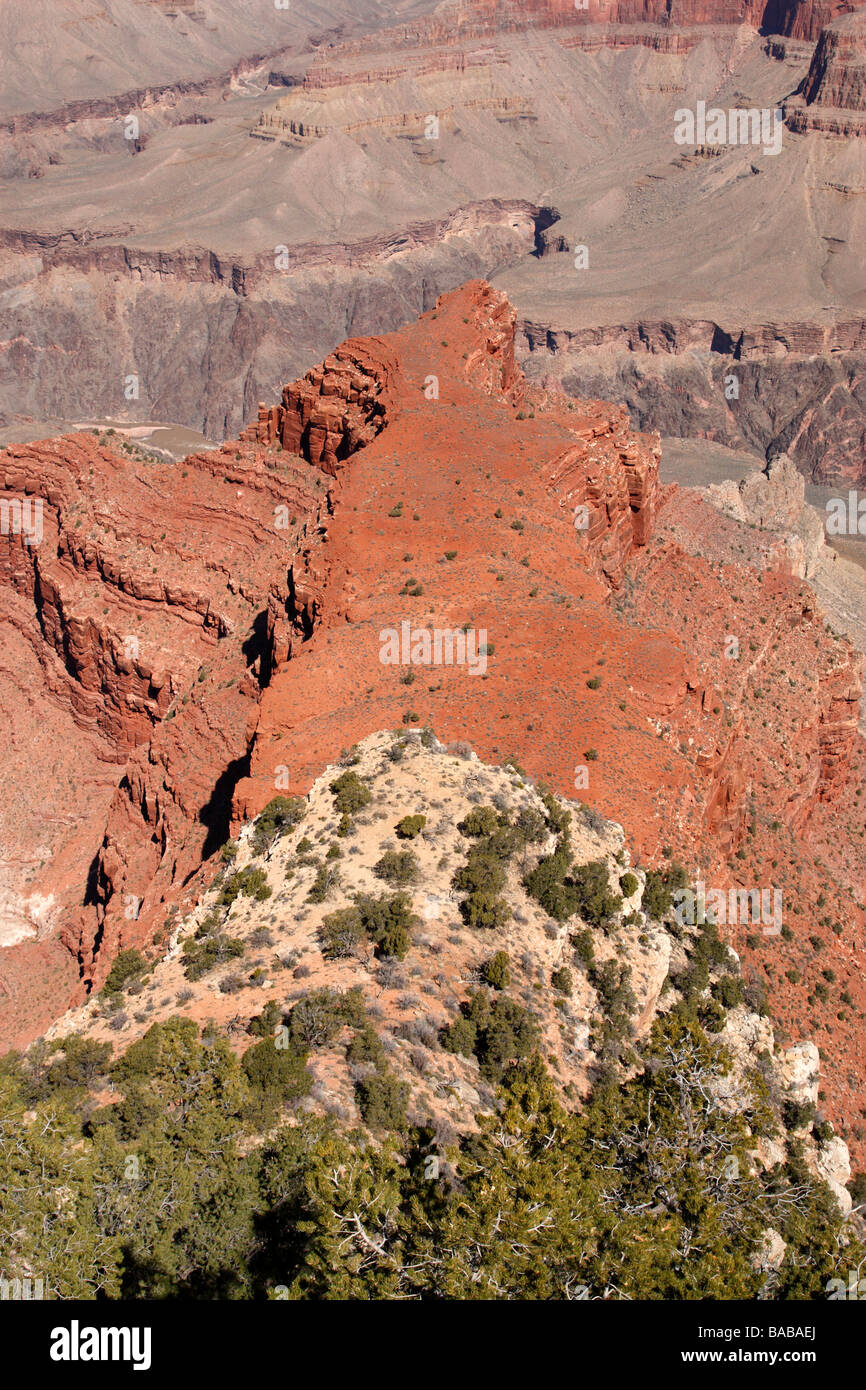 view over the canyon from the abyss grand canyon national park arizona ...