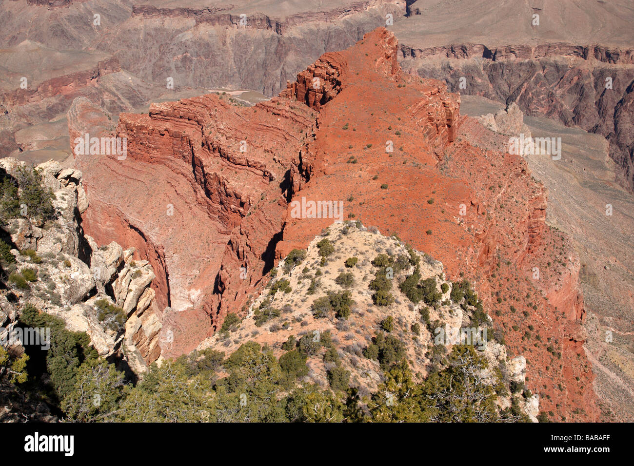 view over the canyon from the abyss grand canyon national park arizona ...