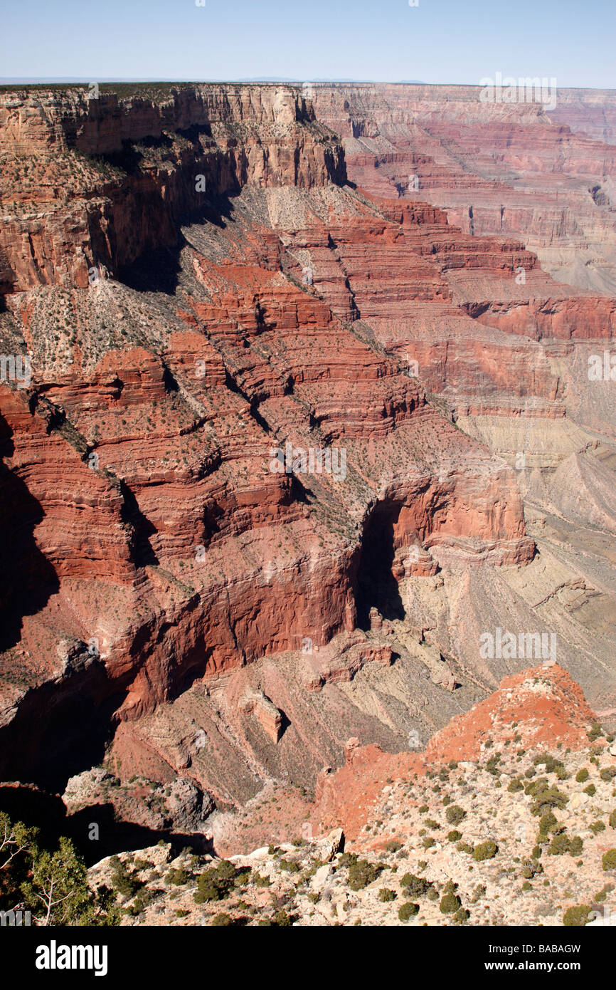 view over the canyon from the abyss grand canyon national park arizona ...