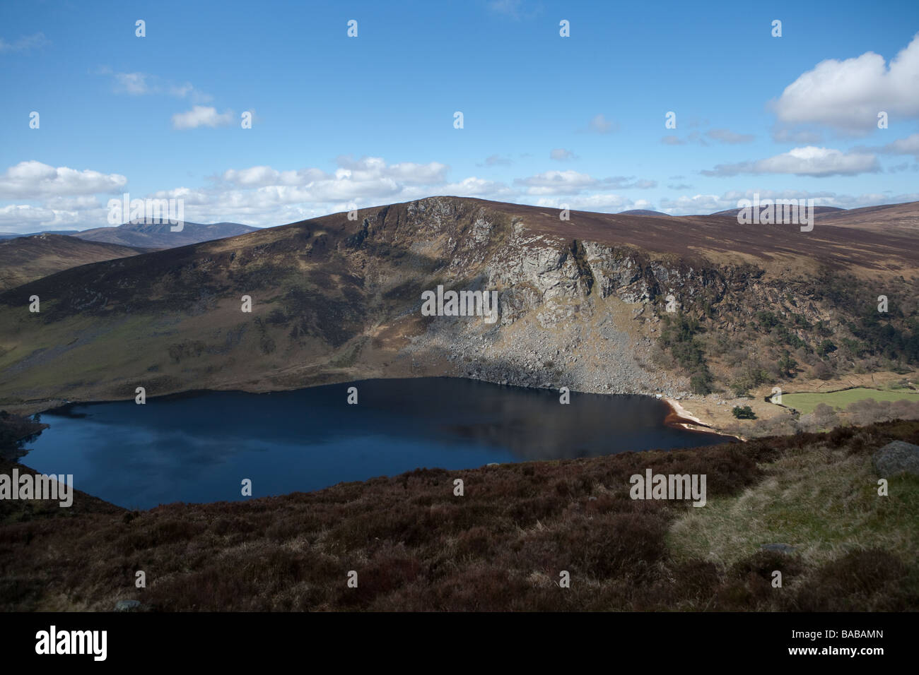 Lough Te and Luggala Stock Photo - Alamy