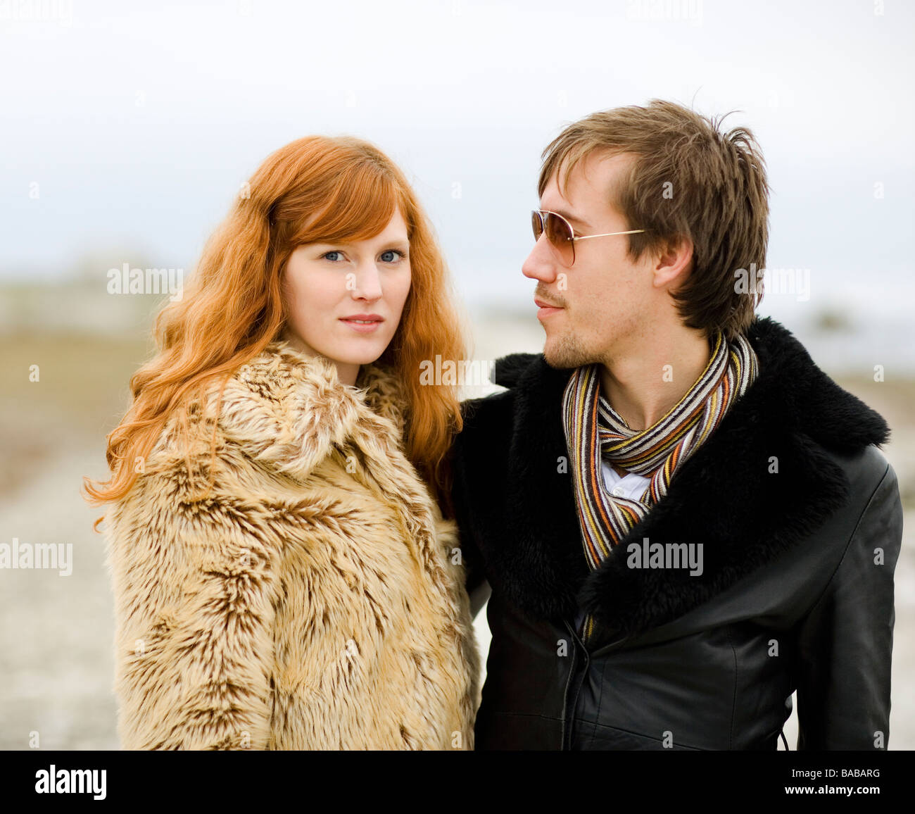 A young Scandinavian couple Gotland Sweden Stock Photo - Alamy