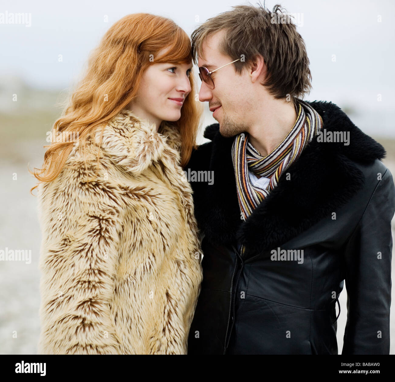A young Scandinavian couple Gotland Sweden Stock Photo - Alamy