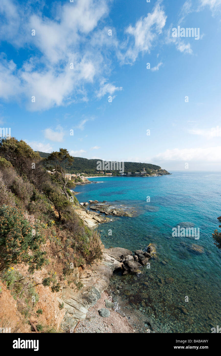Coast near Macinaggio, Meria, Cap Corse, Corsica, France Stock Photo ...