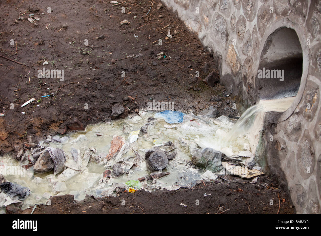 A highly polluted stream in Hangdang, Northern China Stock Photo - Alamy