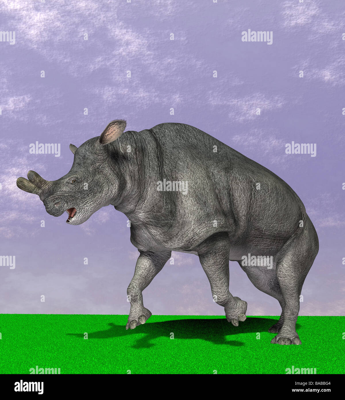 Dinosaurier Diceratus / dinosaur Diceratus Stock Photo - Alamy