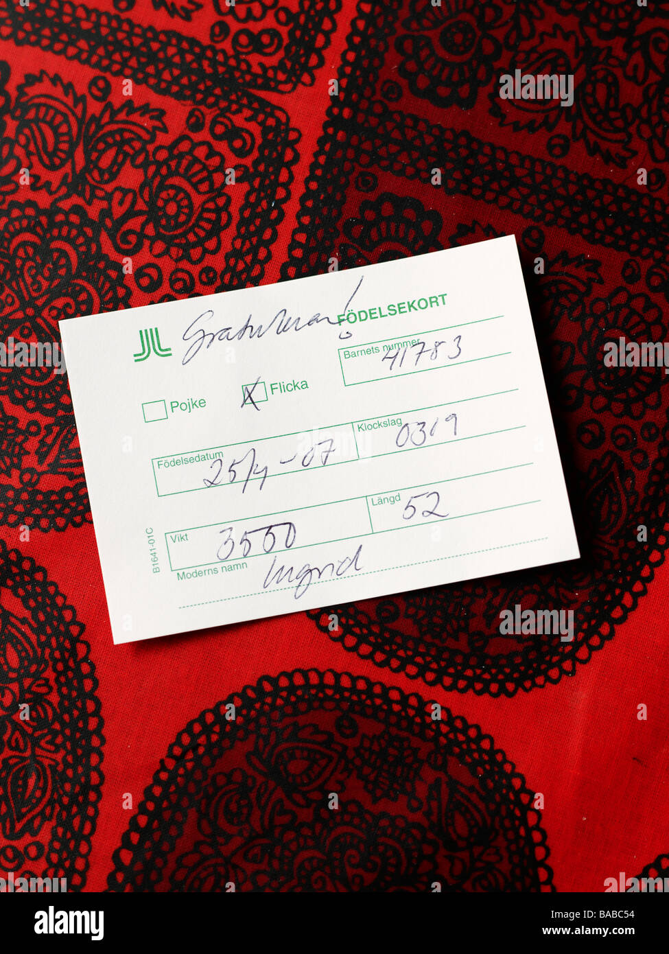 Birth documents hi-res stock photography and images - Alamy