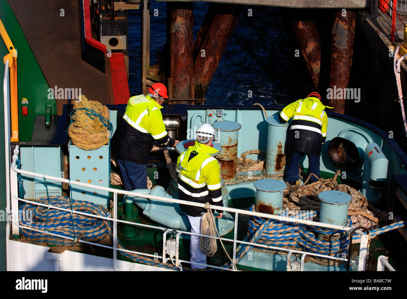 Calmac ferry staff hi-res stock photography and images - Alamy