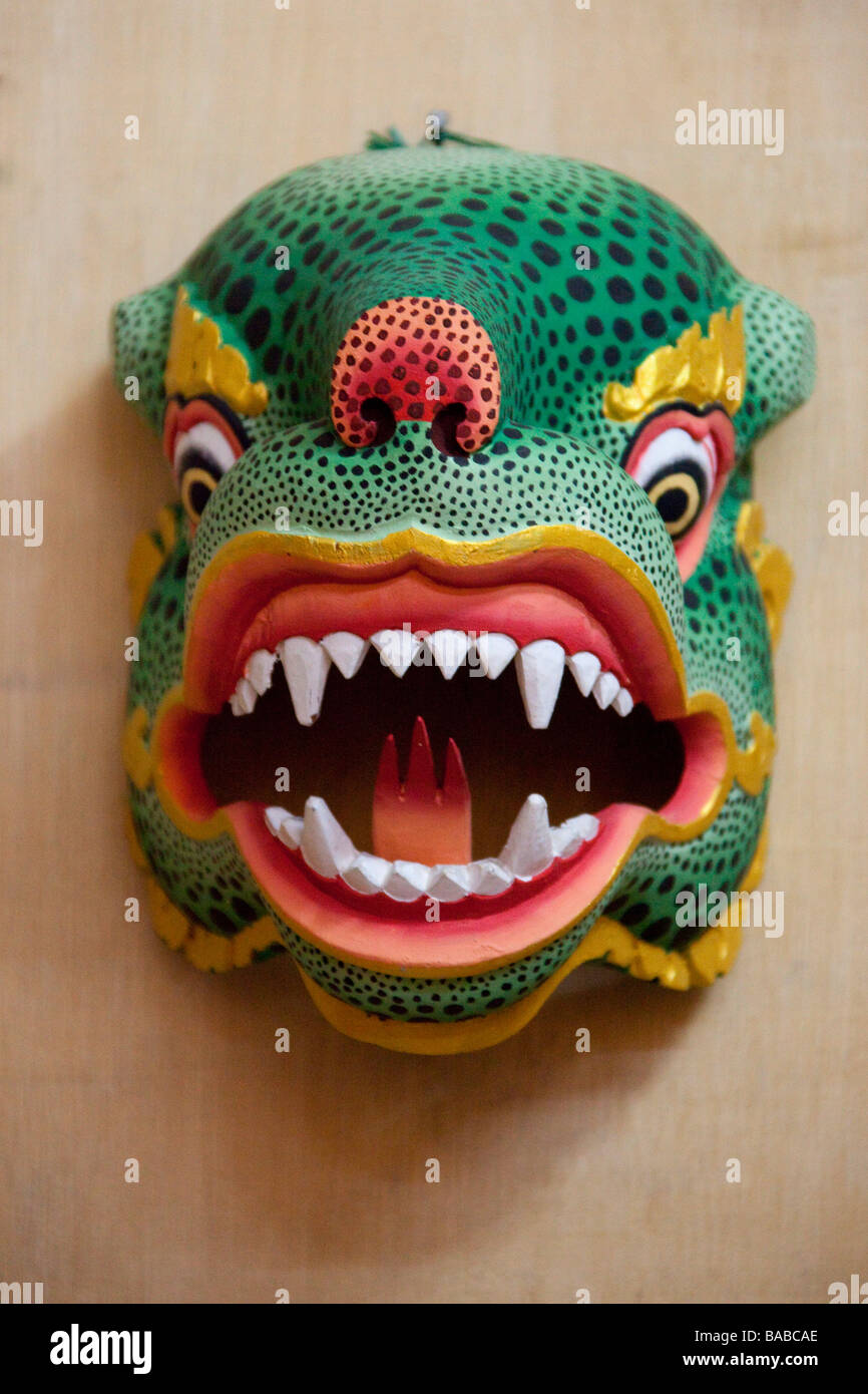 Mask of Demon - God. Expressive scary face close up. Vertical,91045 ...