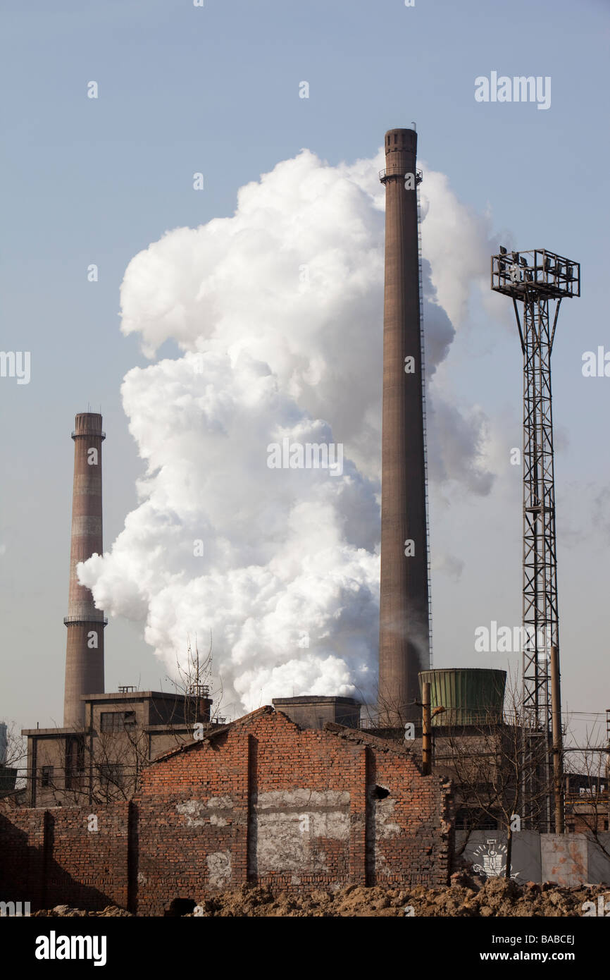 The Hangdang steel works in Hangdang, one of the largest steel plants ...