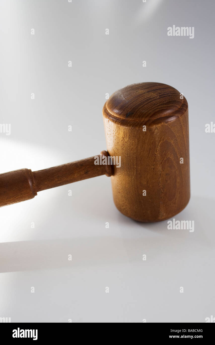 A gavel close-up Stock Photo - Alamy