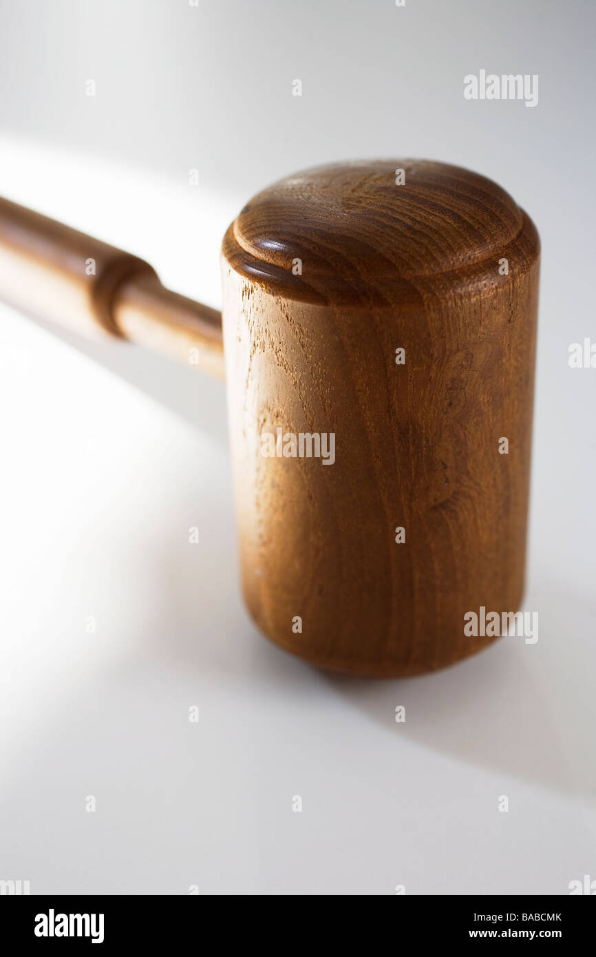 A gavel close-up Stock Photo - Alamy