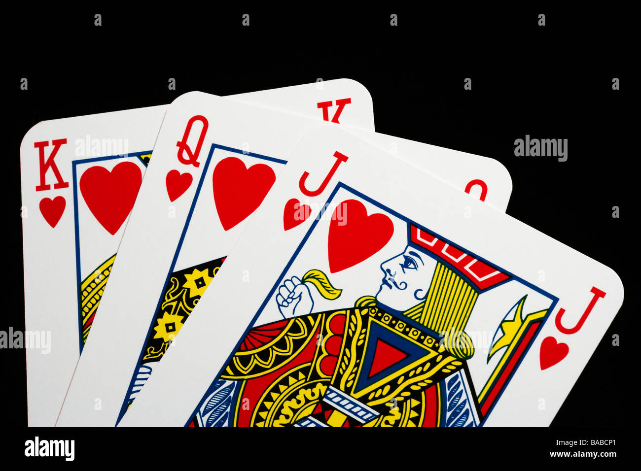 Playing cards close-up Stock Photo - Alamy