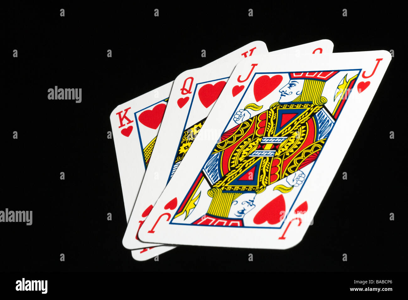 Playing cards close-up Stock Photo - Alamy