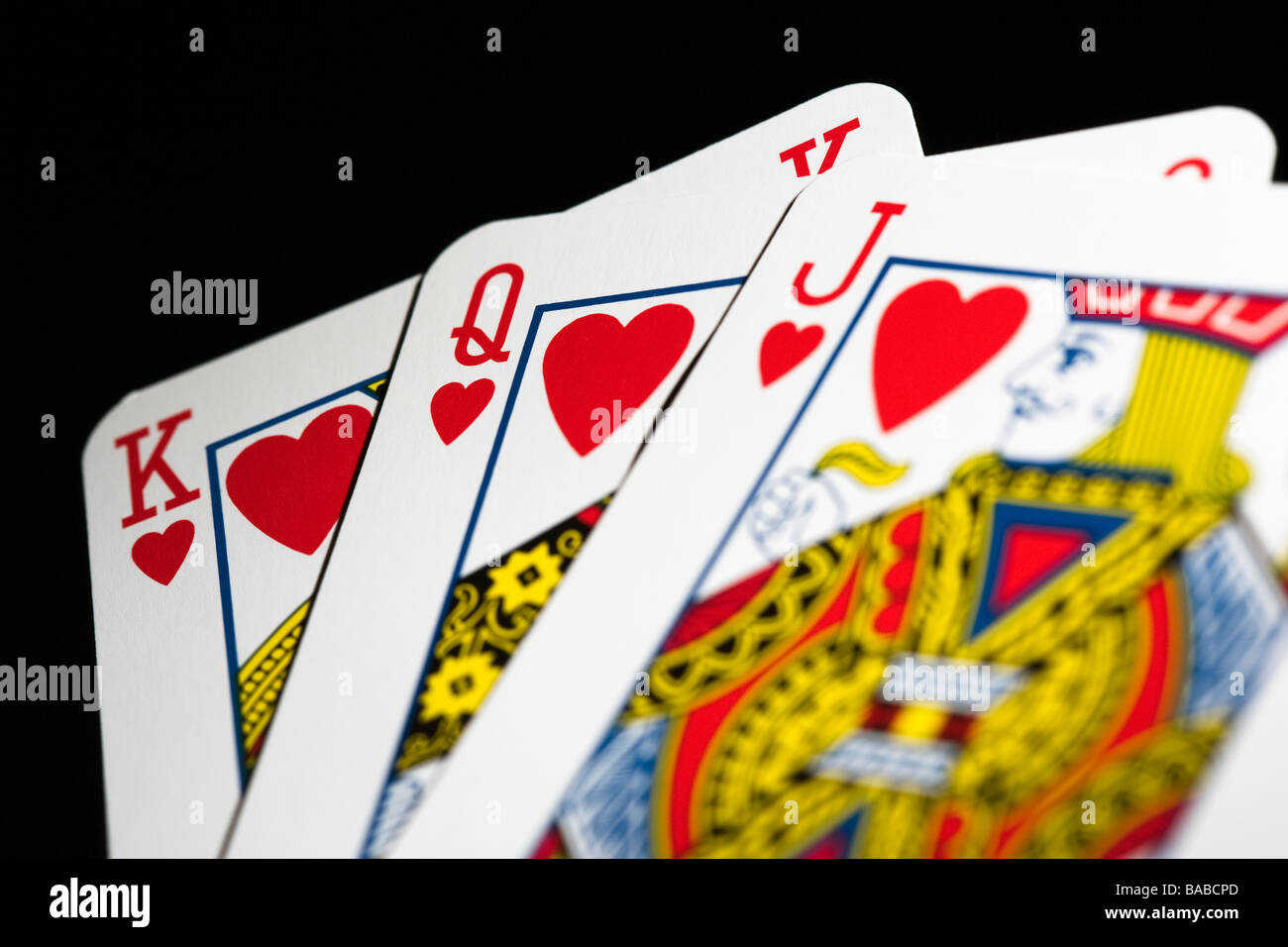 Playing cards close-up Stock Photo - Alamy
