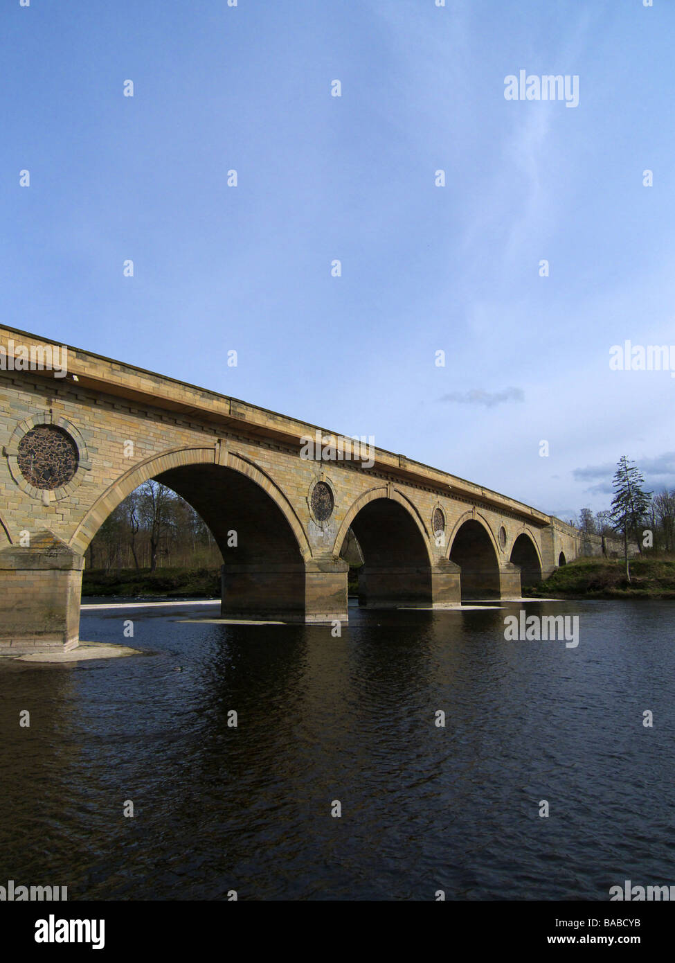 Coldstream Bridge over the River Tweed designed by James Smeaton in the ...