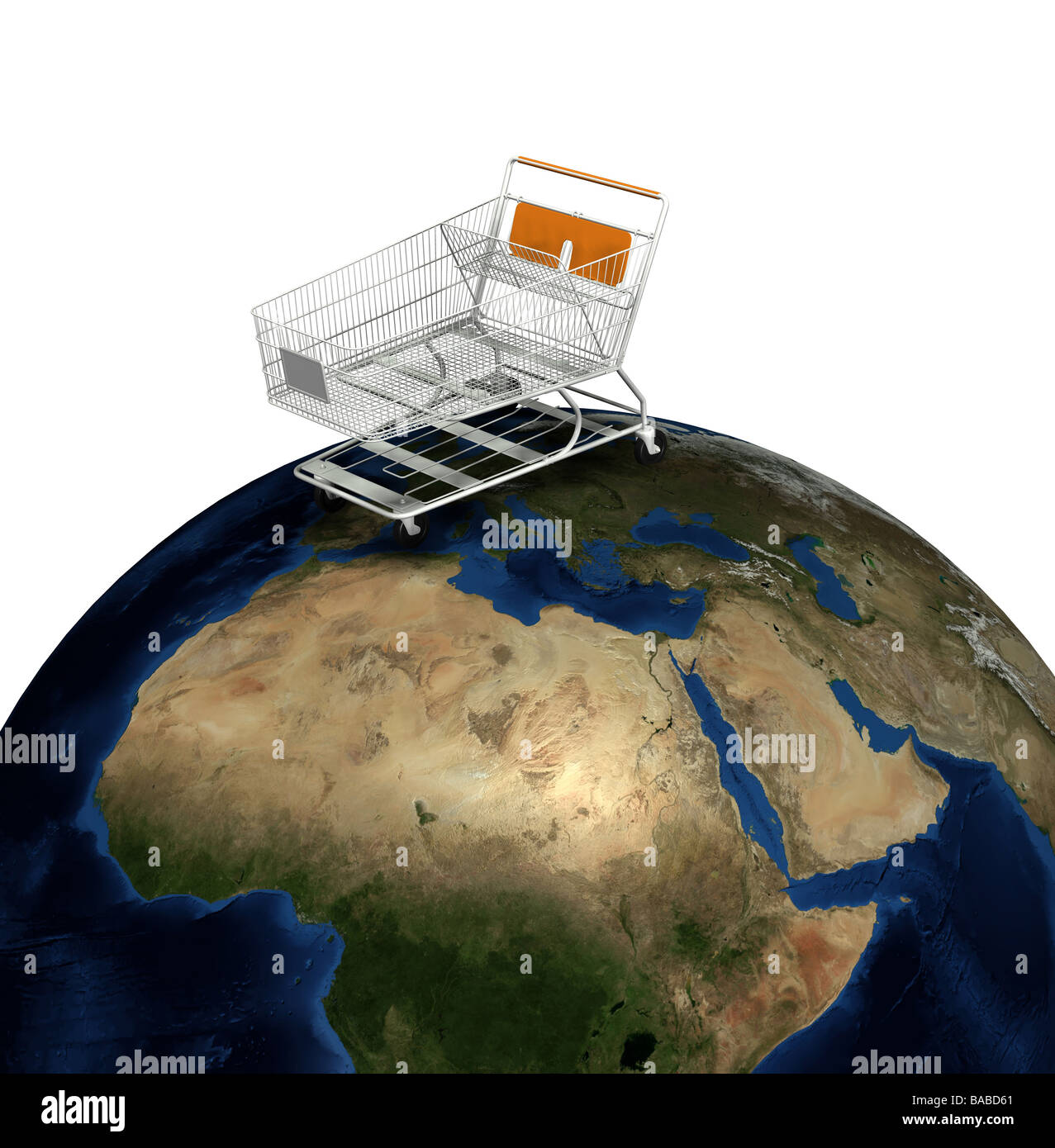 global shopping cart Stock Photo - Alamy
