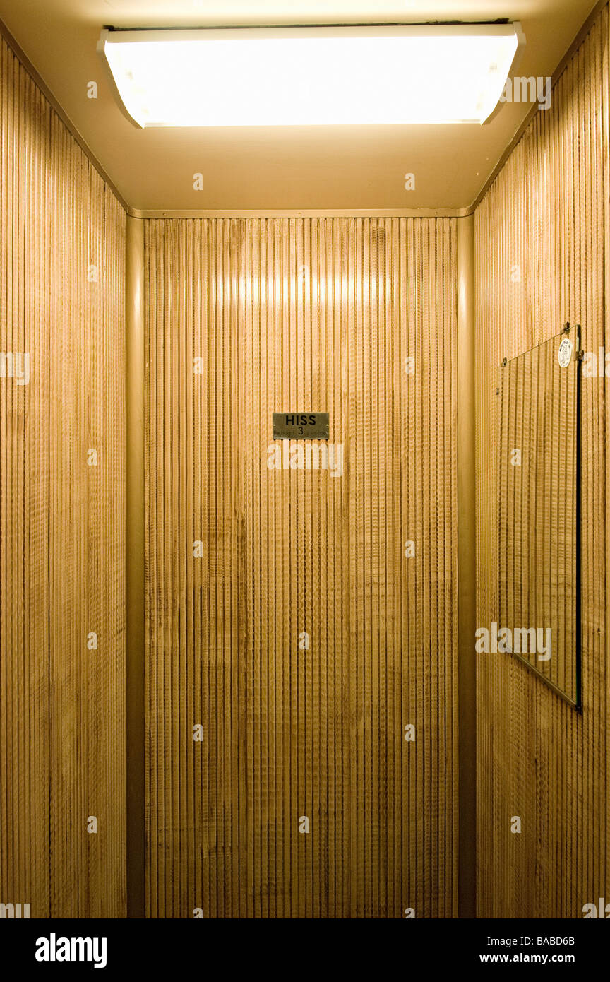 The interior of an elevator Stock Photo - Alamy