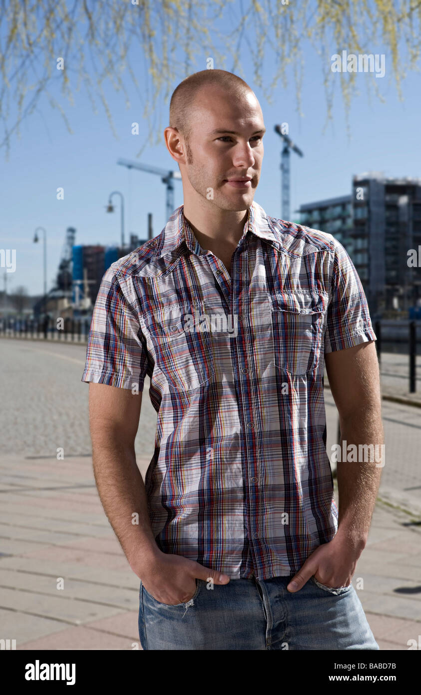 Portrait of a Scandinavian young man Sweden Stock Photo - Alamy