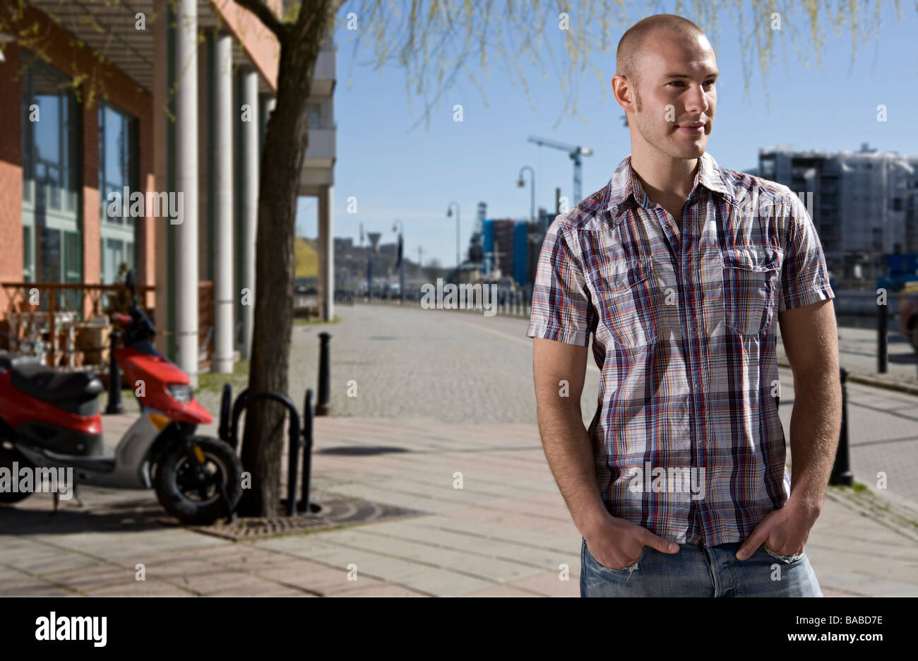Portrait of a Scandinavian young man Sweden Stock Photo - Alamy