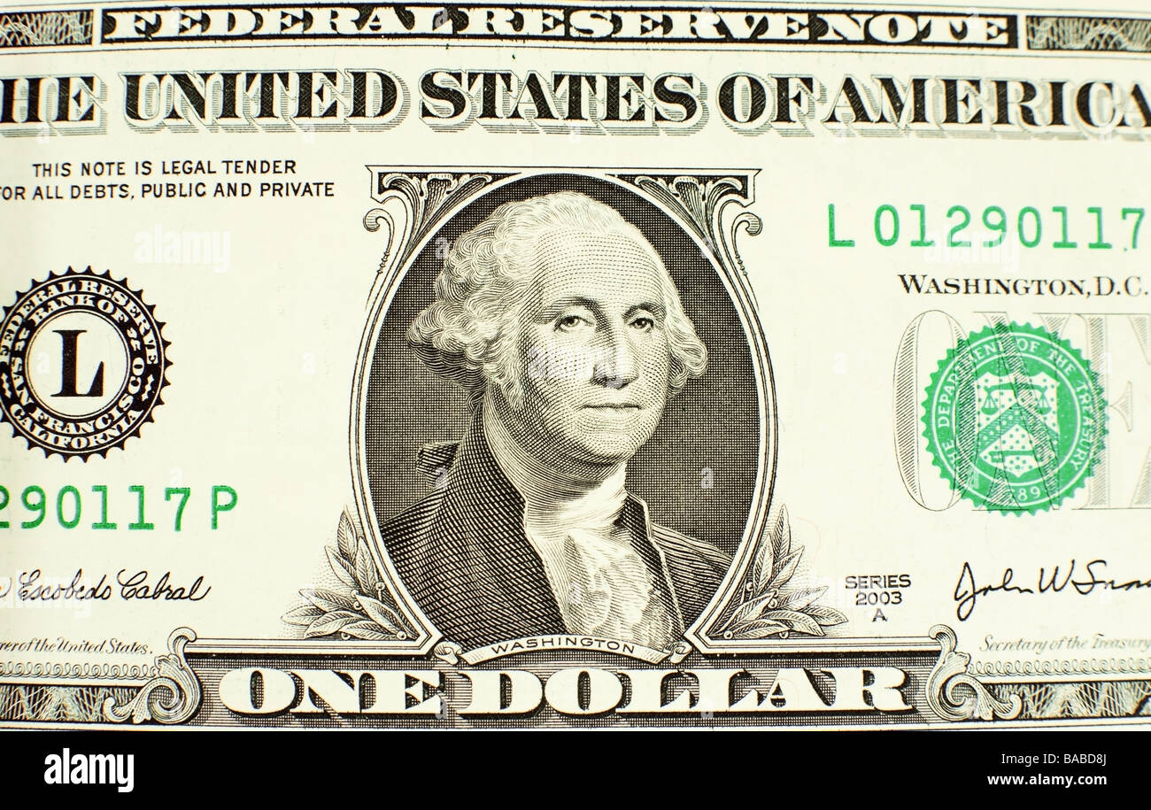 George washington banknote hi-res stock photography and images - Alamy