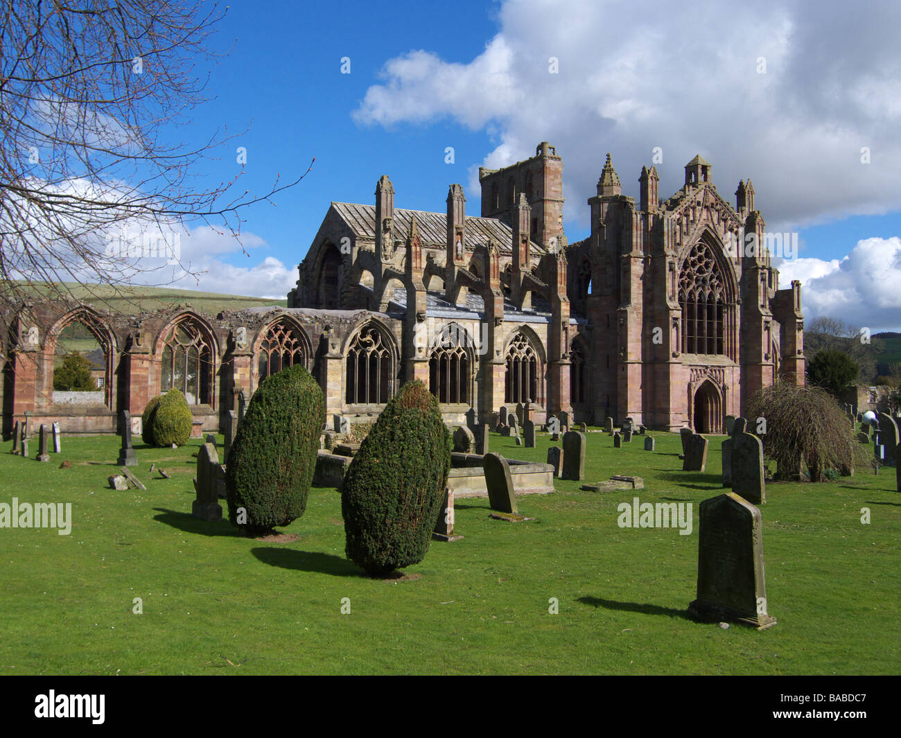 Melrose Abbey, Borders, Scotland Stock Photo - Alamy