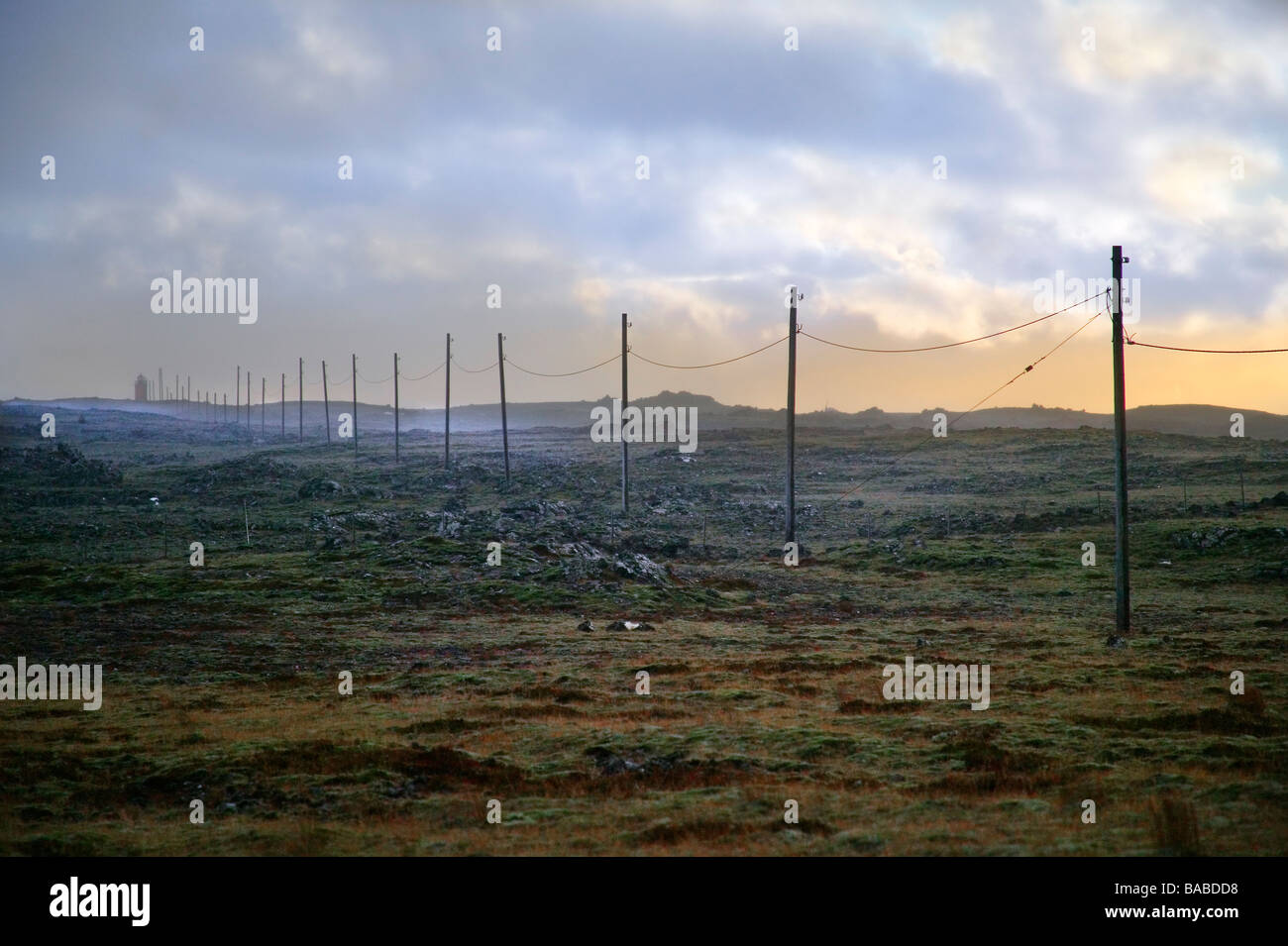 Telephone wire landscape hi-res stock photography and images - Alamy