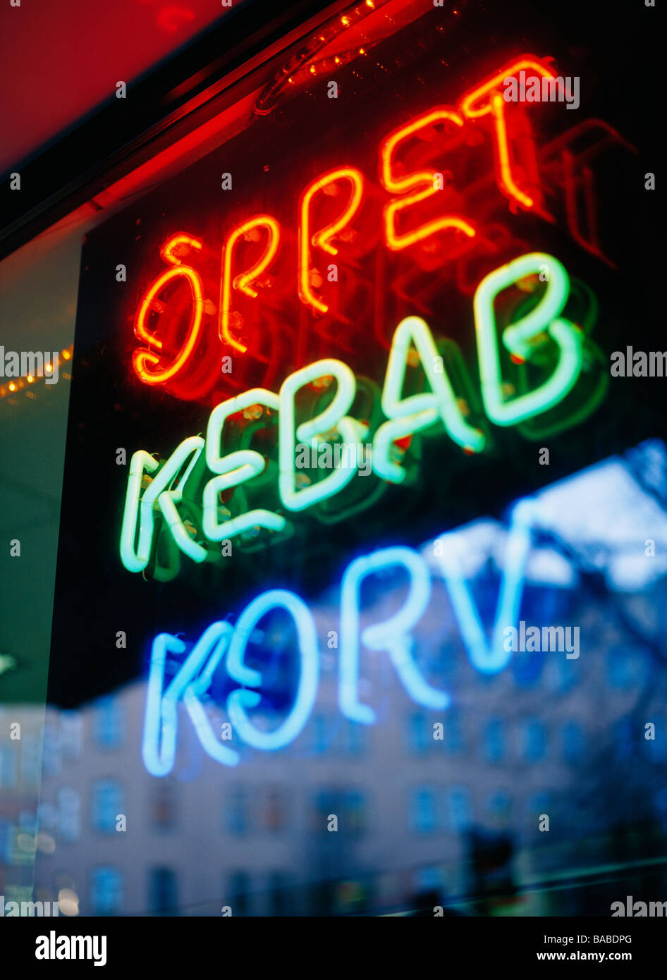 Neon sign Stockholm Sweden Stock Photo - Alamy