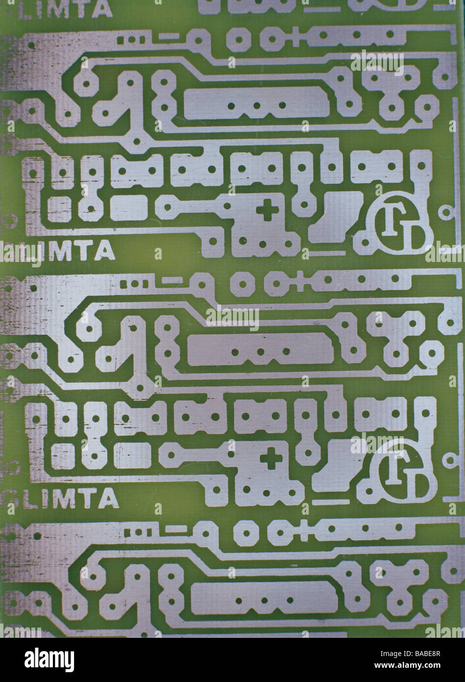 Printed circuit card close-up Stock Photo - Alamy