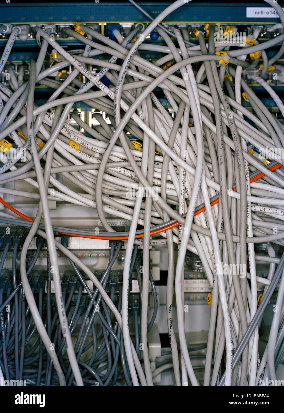 Electric cords close-up Stock Photo - Alamy