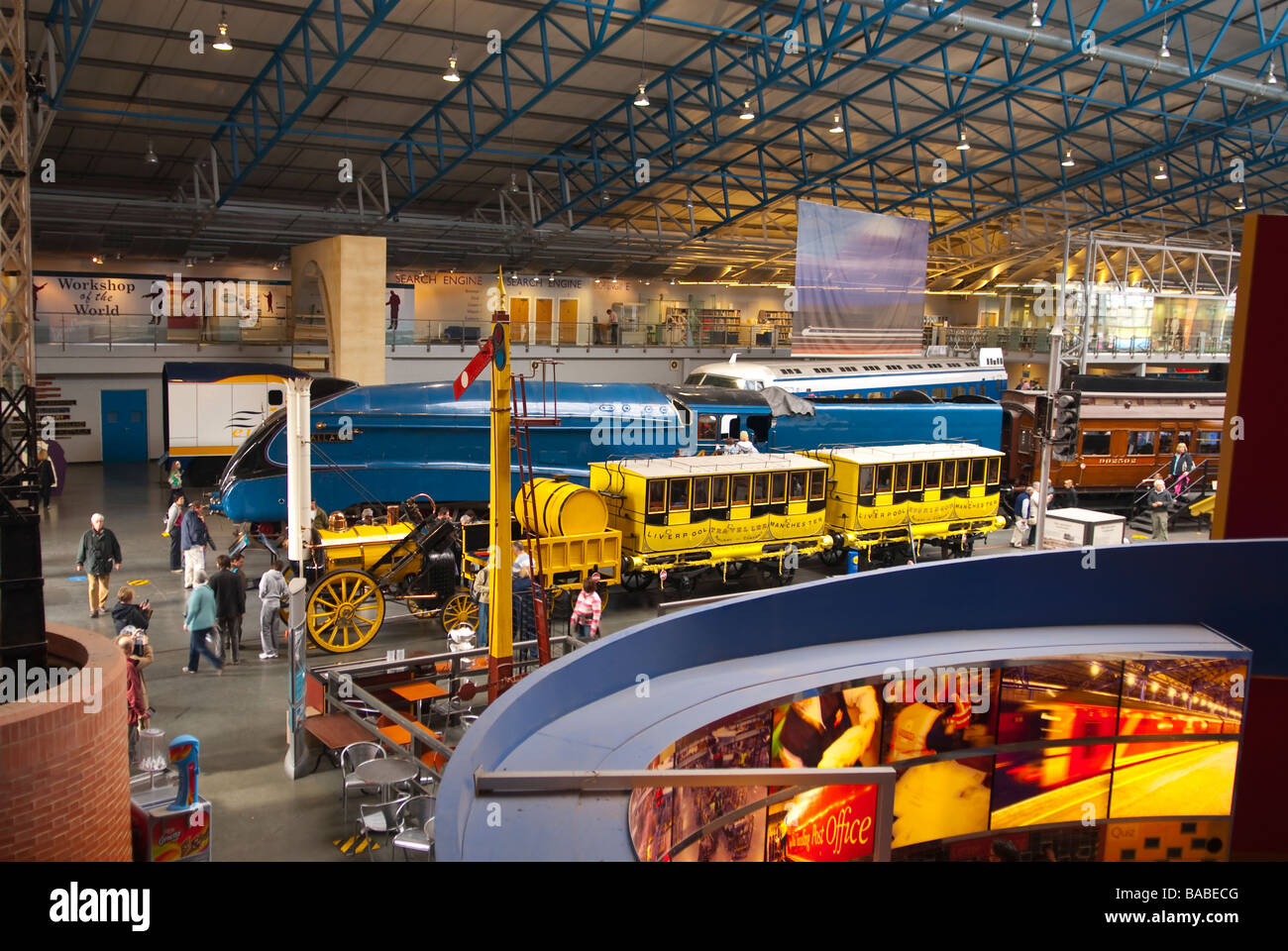 A view inside the National Railway Museum in York,Yorkshire,Uk Stock ...