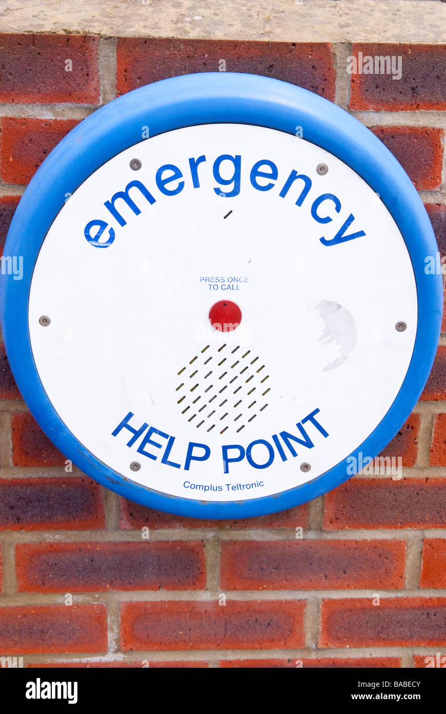 An emergency help point complus teltronic intercom device on an ...