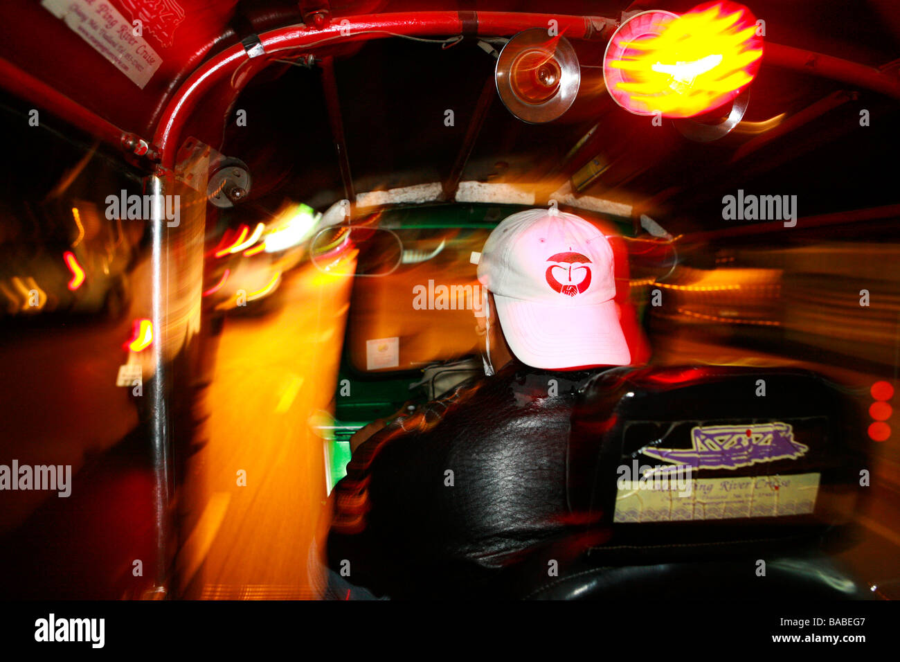 Tuk tuk ride in Thailand Stock Photo - Alamy