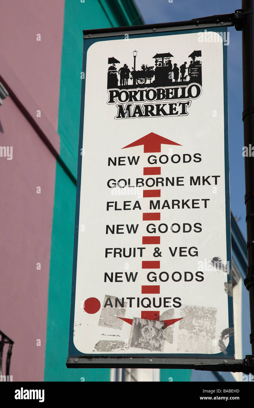 Portobello Road Market in London Stock Photo - Alamy