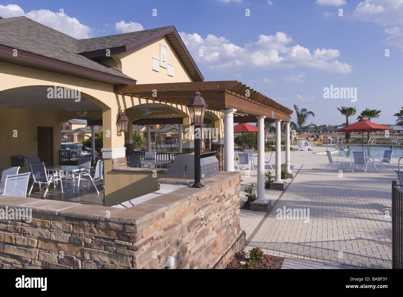 Architecture, Custom Homes, Florida, Community Amenities Stock Photo ...