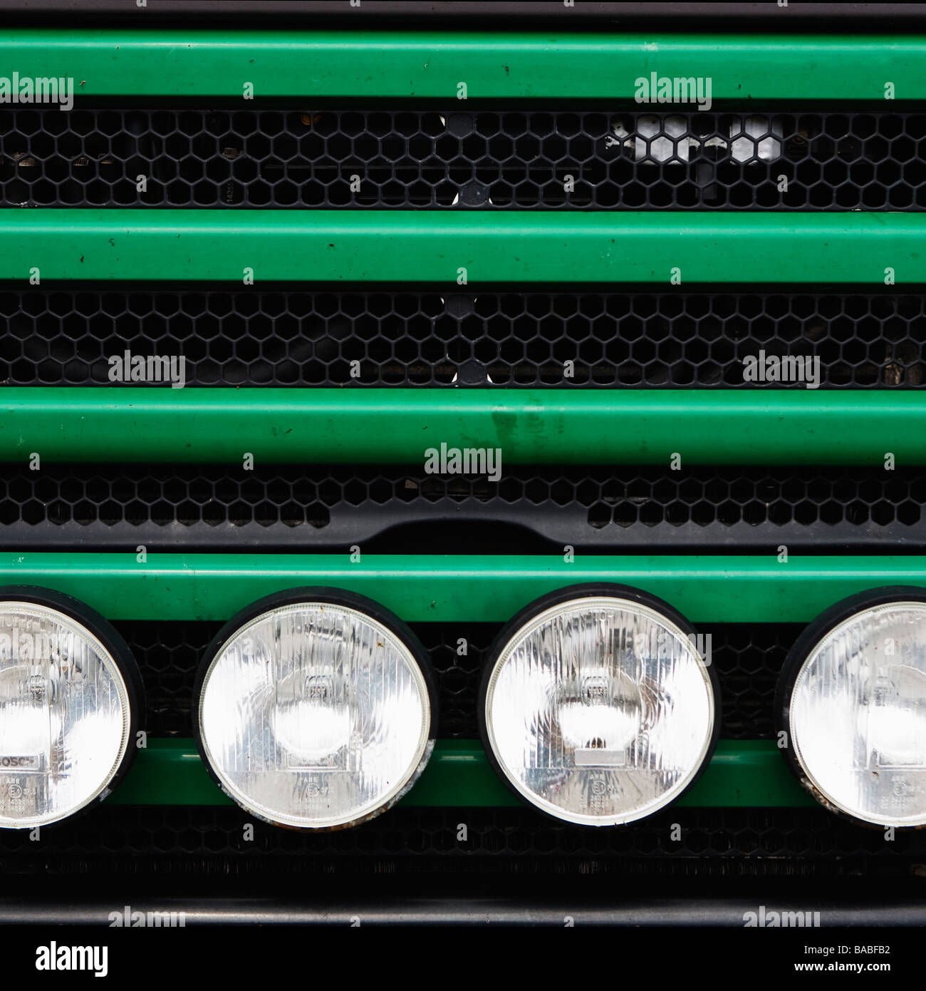 Headlights on a lorry Sweden Stock Photo - Alamy