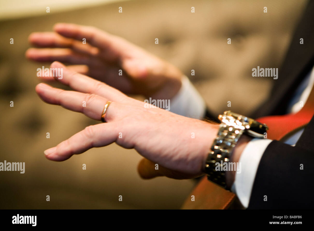 Hands gesticulating Sweden Stock Photo - Alamy
