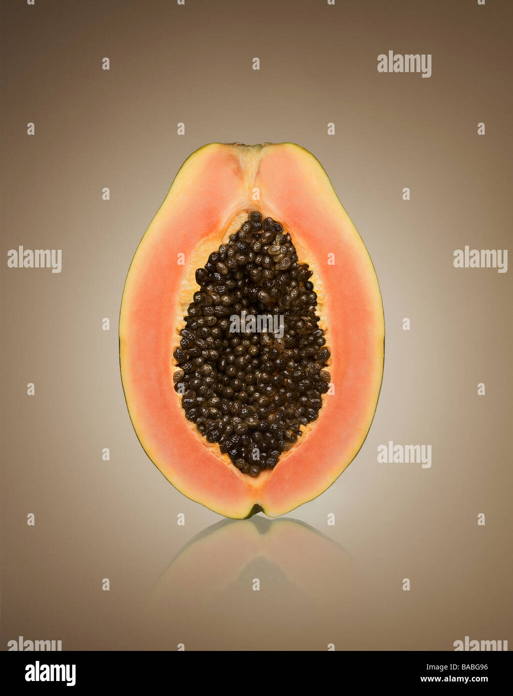 Close up image papaya fruit seeds hi-res stock photography and images ...