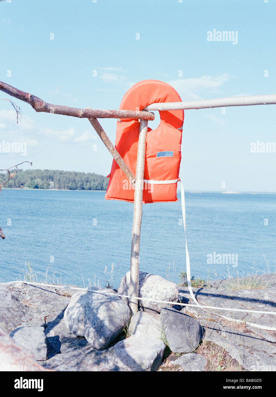 A life jacket Sweden Stock Photo - Alamy