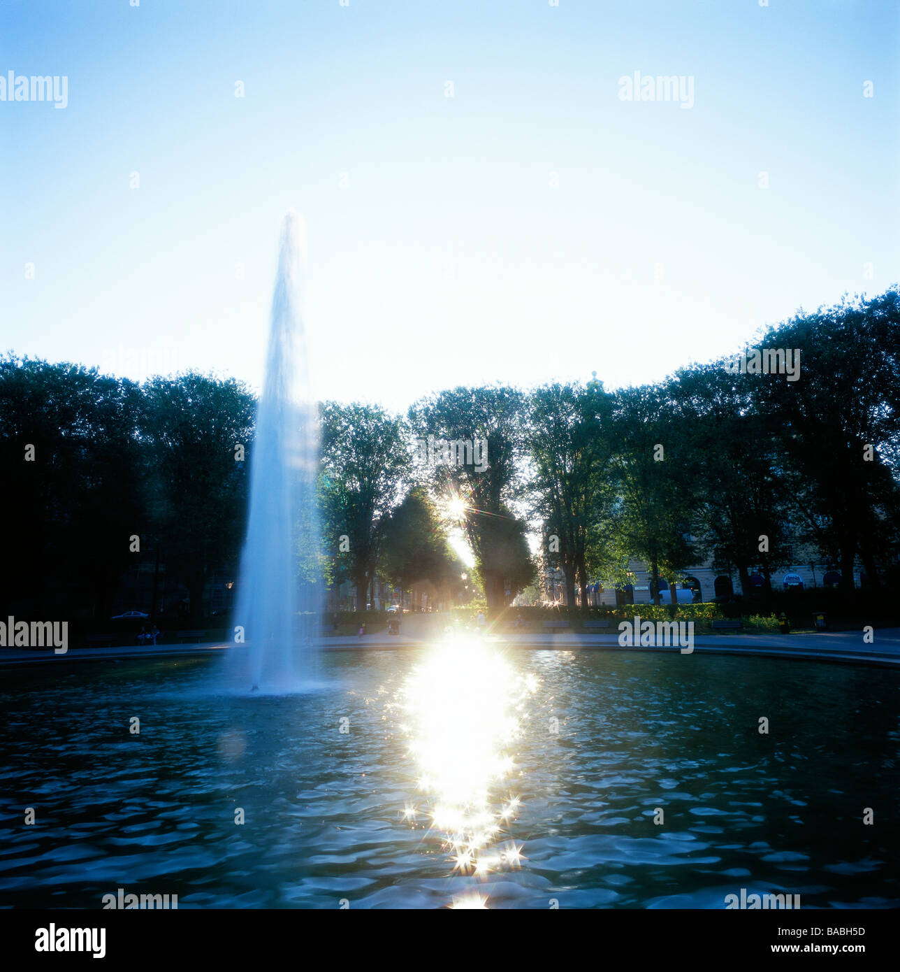 Fountain Karlaplan Stockholm Sweden Stock Photo - Alamy