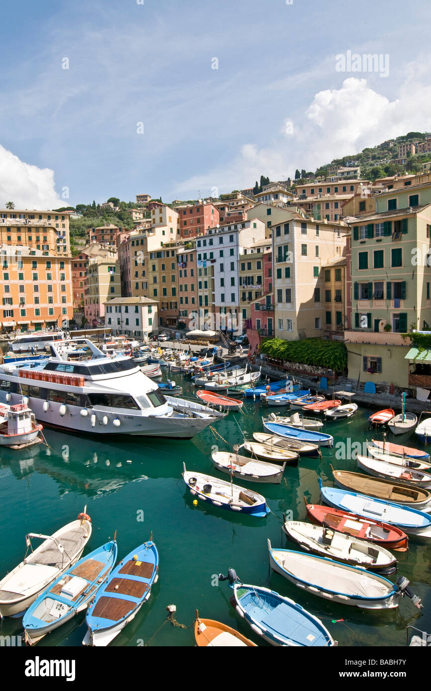 Port of Camogli Riviera of Levant Province of Genoa Italy Stock Photo ...